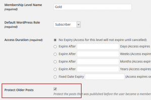 Simple Membership – Protect Older Posts Addon