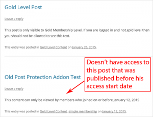 Simple Membership – Protect Older Posts Addon
