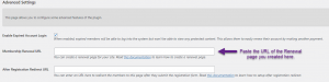 Creating Membership Renewal Button